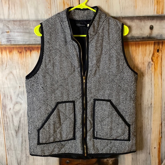 merokeety | Jackets & Coats | Merokeety Quilted Herringbone Vest | Poshmark